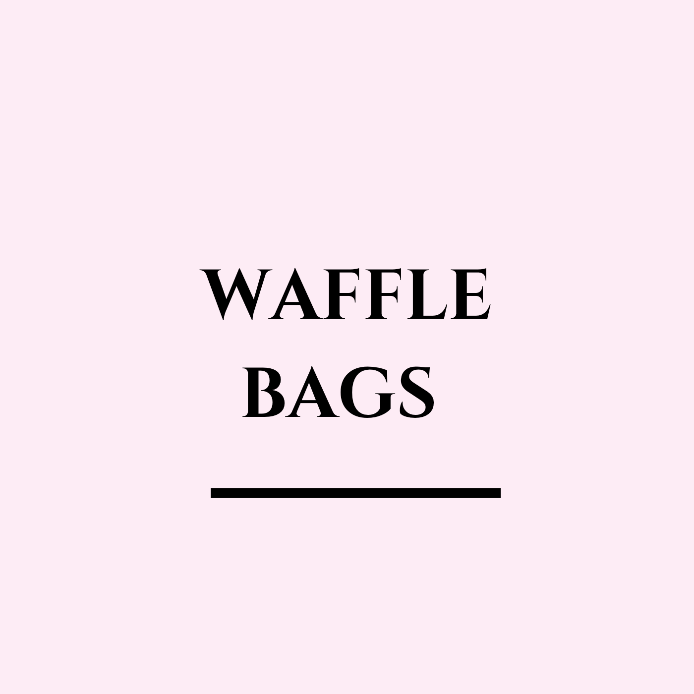WAFFLE BAGS / SPA BAGS – Personalization Studio